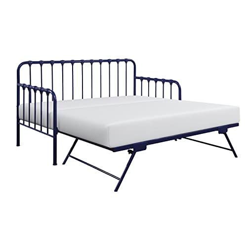 Lexicon Hendrix Metal Daybed with Trundle, Twin/Twin, Blue