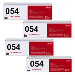 054 toner cartridge compatible crg054 replacement for canon imageclass mf645cx lbp621cw mf642cdw lbp622cdw lbp623cdw mf640c laser printer (5 pack, 2bk+1c+1m+1y)