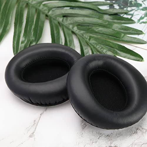 1 Pair Earpads Compatible with Cowin E7 Active Noise Canceling Headphones Replacement Protein Leather Soft Foam Ear Cushions Headset Repair Parts Black