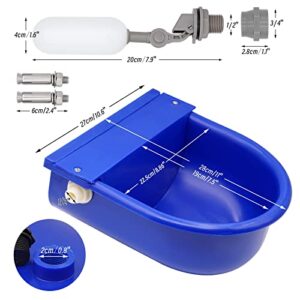 MINYULUA Automatic Heated Horse Waterer Bowl Large Capacity Livestock Water Bowl Outdoor Pet Thermal-Bowl for Dogs Horse Cattle Cow Goat Pig Chicken Animal