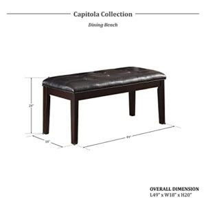 Lexicon Capitola Dining Bench, Espresso