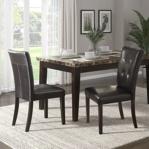 Lexicon Capitola Dining Chair (Set of 2), Espresso