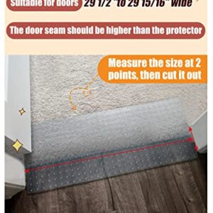 8.2Ft Cat Carpet Protector, Heavy Duty Plastic Pets Scratch Stopper for Carpet, Easy to Cut, Clear Non-Slip Floor Runner Prevent Carpets Rugs from Scratching Tearing Wearing at Doorway