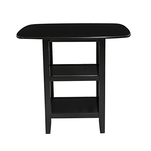 Lexicon Skyway 5-Piece Counter Height Dining Set, Black