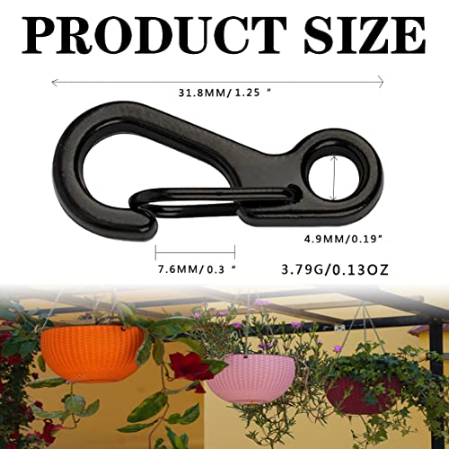 ZGQHZR 30Pcs Mini Alloy Carabiner Clip Tiny Spring Snap Hook Carabiners Zinc Alloy Mini Paracord Hook Keychain Claps EDC for The Keychain,Backpack,Decoration Hanging,Dog Leashes