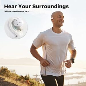 Allway Open Ear Headphones Bluetooth 5.3 Wireless Earbuds,Open Ear Earbuds with Dual 16.2mm Super Large Sound Unit, Patented Rotation Axis Design,Dual-mic ENC Noise Reduction,Lightweight Sport Earbuds