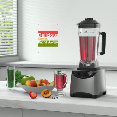 Blender Smoothie Maker, 1400W Professional Blender with 1.8L BPA-Free Tritan Container, 6 Stainless Steel Blade, Blenders for Kitchen with 2 Home Modes for Ice/Soup/Nuts