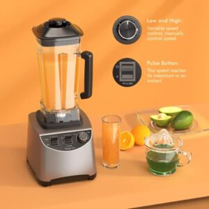 Blender Smoothie Maker, 1400W Professional Blender with 1.8L BPA-Free Tritan Container, 6 Stainless Steel Blade, Blenders for Kitchen with 2 Home Modes for Ice/Soup/Nuts