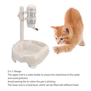 Zerodis Pet Water Dispenser Bowl, Automatic Pet Water Dispenser Dog Standing Water Food Feeder Prevent Slip Adjustable Height Cat and Dog Water Bowl