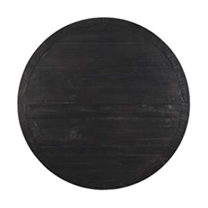 Martin Svensson Home Napa Solid Wood Black Round Dining Table