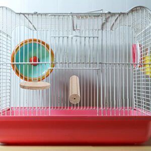 PATKAW Rabbit Toys Rabbit Toys 2pcs Hamster Cage Platform Small Animal Platform for Cage Hamster Wooden Pedals Wood Bird Perch Pedals Set: Small Bird Cage Accessories Bunny Toys