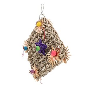 PATKAW Bird Toys Bird Toys Bird Toys Parrot Toys of 2 Bird Climbing Net Bird Rope Ladder Toy Parrot Rope Hammock Bird Swing Net Mesh: Straw Braid Bird Toys Parrot Toys Parrot Toys Animal Toys