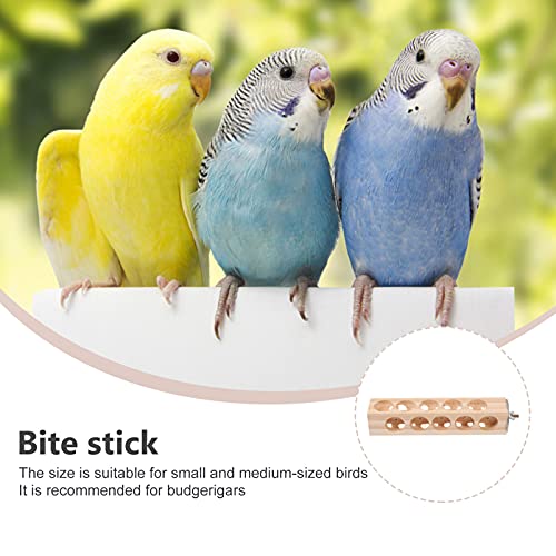 PATKAW Hamster Toys Hamster Toys Hamster Toys of 2 Parrot Hamster Stick Parrot Stick Toy Wooden Bird Perch Bird Climbing Stand Toy Parrot Cage Swing Set Accessories Hamster Accessories Wooden Toys