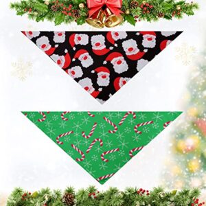 AIEX Dog Christmas Bandana, 4 Pack Dog Triangle Scarf Bib Christmas Pet Scarf Holiday Pet Costume Accessories Christmas Dog Clothes for Small Medium Large Dogs