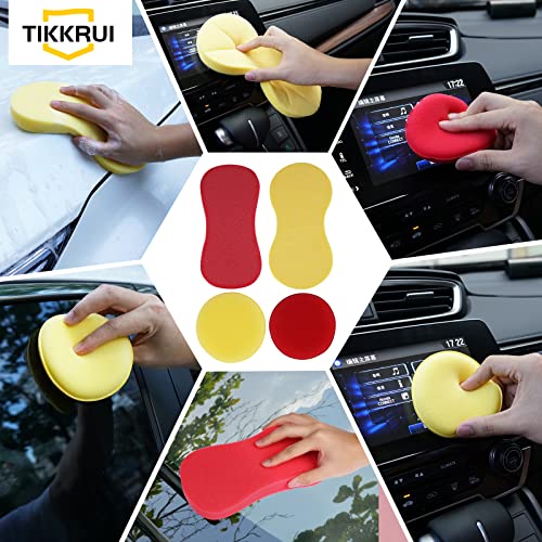 TIKKRUI Car Detailing Brush Set 18pcs Car Interior Detailing Kit Car Wash Cleaning Tool Kit. All Purpose Cleaning, Including: Interior and Exterior, Dashboard, Wheel, Rims, Tires.