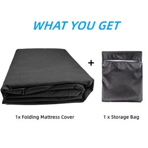 Vohunt Folding Mattress Storage Bag,Memory Foam Mattress Case Compatible with Milliard Tri Folding Mattress & for Tri-Fold Guest Bed Mattress (Up to 4'' Narrow Twin Queen Mattress)