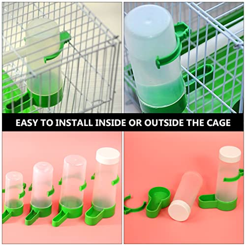 Parrot Cage Feeder 2 Pack Automatic Bird Feeder Bird Feeder Bird Water Bottle Dispenser Bird Water Bird Water Dispenser