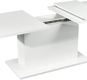 Homy Casa Inc Ethiopia HIGH Glossy White B Table