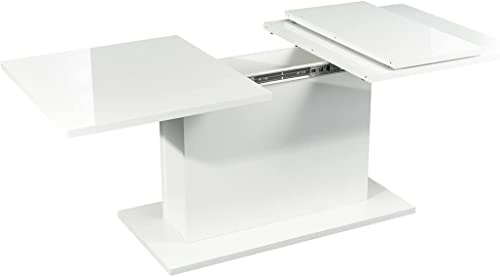 Homy Casa Inc Ethiopia HIGH Glossy White B Table