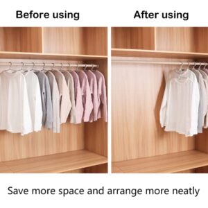 200Pcs Clothes Hanger Connector Hooks, 4 Colors of Space Saving Clothes Hanger Connector Hooks, Hangers Space Saving, Hanger Space Saving for Heavy Duty Plastic Closet Hanger Hooks