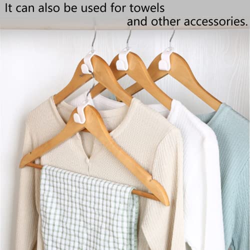 200Pcs Clothes Hanger Connector Hooks, 4 Colors of Space Saving Clothes Hanger Connector Hooks, Hangers Space Saving, Hanger Space Saving for Heavy Duty Plastic Closet Hanger Hooks