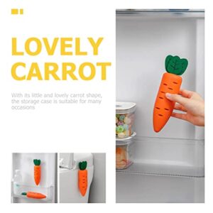 CLISPEED 2 Set Fridge Deodorizer Fresheners Smell Odor Eliminator Cute Carrot Closet Deodorizer Refrigerator Freezer Deodorizer Absorbers Remover for Fridge Car Wardrobe