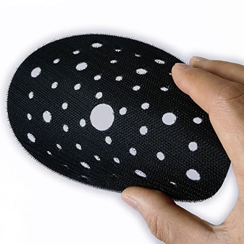 6 inch 53 Holes Premium Hook and Loop Pad Saver for Random Orbital Sanders notably extends the backing pad´s lifetime,Multi Hole Pad Protector (1 Pack)