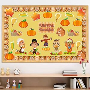 72 Feet Boho Style Die-Cut Autumn Leaves Acorns Pumpkin Border Fall Classroom Decoration