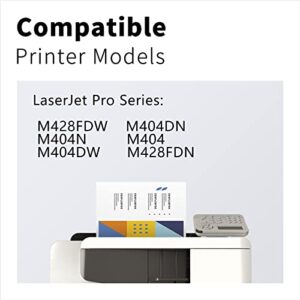 58A Toner Cartridge (with Chip) LemeroSuperx Compatible Replacement for HP 58A 58X CF258A Work for M428FDW M404DN M404N M404 M404DW M428FDN Printer (Black,2 Pack)