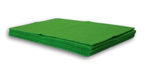 Felt Sheets Craft Sewing DIY Set - Solid Color Sheet Packs - 6 x 9 inches - 8 Ct (Green)