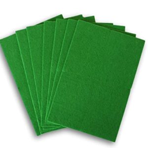 Felt Sheets Craft Sewing DIY Set - Solid Color Sheet Packs - 6 x 9 inches - 8 Ct (Green)