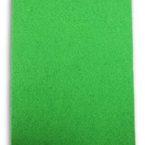 Felt Sheets Craft Sewing DIY Set - Solid Color Sheet Packs - 6 x 9 inches - 8 Ct (Green)