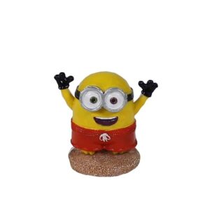 penn-plax 54510383: minions beach buddies aquarium ornament, bob, mini