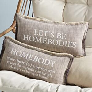 Mud Pie Pillows, Homebody, 22" x 11", Definition