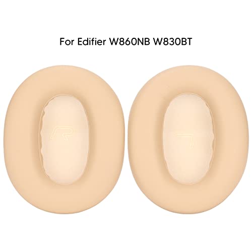 Headphone Ear Pads, for Edifier W860NB W830BT Bluetooth Headset Replacement, Foam and Soft Protein Leather Thickened Ear Cushion, Comfortable Sound Isolation(Brown)