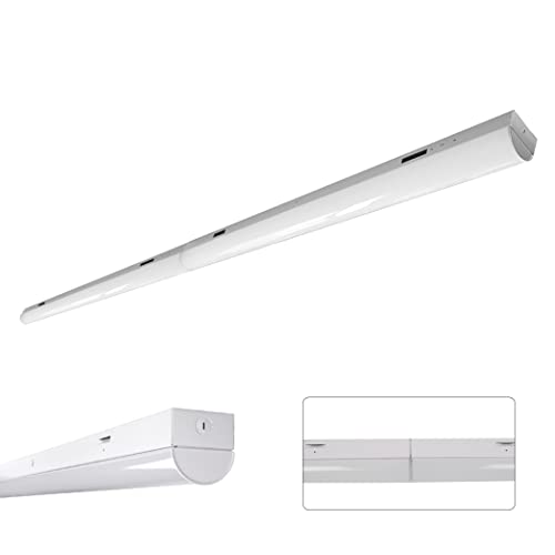 CLT 42W 8-Foot LED Linear Commercial Shop Light Strip Fixture, Damp Location, Dimmable, 5000K