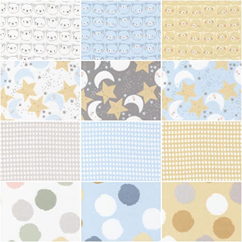 Moda Fabrics D is for Dream Flannel Charm Pack by Paper + Cloth; 42-5'' Precut Fabric Quilt Squares