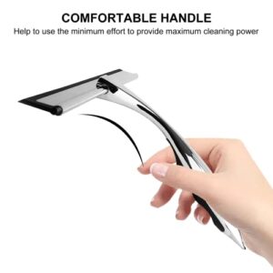 SetSail Shower Squeegee, Stainless Steel for Glass Doors, Window Cleaner Tool, Bathroom, Mirror, Tiles and Car Windows Cleaning