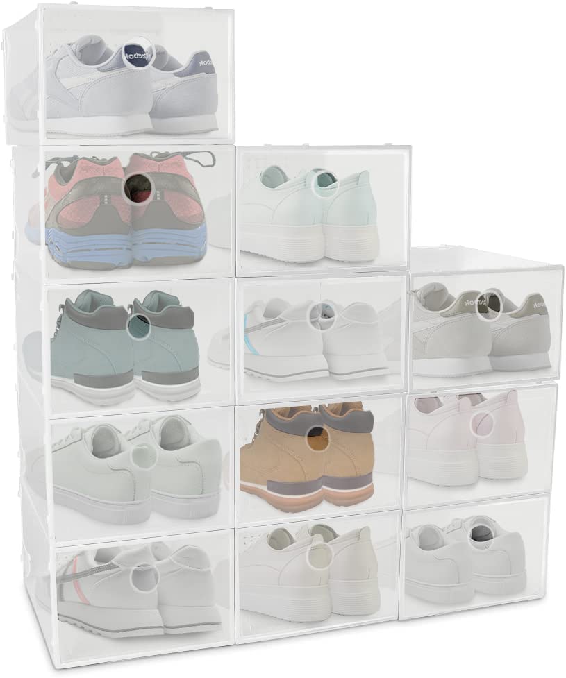 Extra Large Shoe Organizer, Shoe Storage, XL Shoe Box, Clear Shoe Boxes Stackable, Shoe Boxes Clear Plastic Stackable, Shoe Storage Organizer, Shoe Storage Boxes, Shoe Case, Shoe Containers, Sneaker Storage