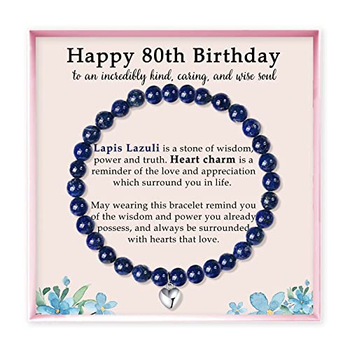 Diosky 80th Birthday Gifts for Women, 80th Birthday Gift Idea for 80 Year Old Woman, Mom, Wife, Grandma, Friend