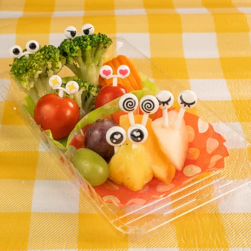 Cute Eye Picks for Lunches - 20 Pieces of Eyes in Various Expressions, Eye Food picks for Kids to add to your Cute Bento Box Accessories