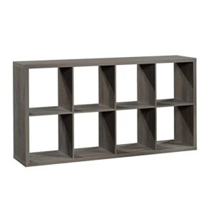 sauder miscellaneous storage 8-cube organizer, l: 29.84" x w: 13.03" x h: 57.87", mystic oak