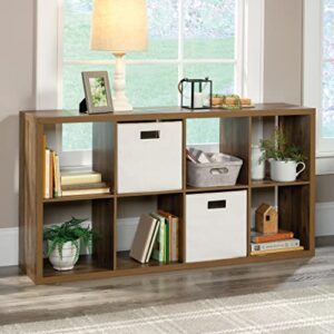 Sauder Miscellaneous Storage 8-Cube Organizer, L: 29.84" x W: 13.03" x H: 57.87", Rural Pine