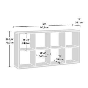 Sauder Miscellaneous Storage 8-Cube Organizer, L: 29.84" x W: 13.03" x H: 57.87", Rural Pine