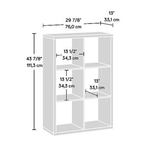 Sauder Miscellaneous Storage 6-Cube Organizer, Mystic Oak Finish