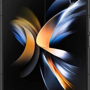 Galaxy Z Fold 4 Cell Phone, Factory Unlocked Android Smartphone, 256GB, Flex Mode, Dual Sim (1x eSim + 1x Nano) Multi Window View, Foldable Display, Korean International Version, Phantom Black