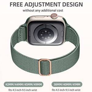 Charlam Compatible with Apple Watch Band 40mm 41mm 38mm for Women Girls, Cute Braided Stretchy Strap Comfortable Thin Elastic Nylon Wristbands for iWatch SE Series 8 7 6 5 4 3 2 1, 38 40 41 mm, B