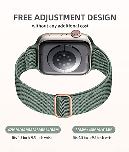 Charlam Compatible with Apple Watch Band 40mm 41mm 38mm for Women Girls, Cute Braided Stretchy Strap Comfortable Thin Elastic Nylon Wristbands for iWatch SE Series 8 7 6 5 4 3 2 1, 38 40 41 mm, B