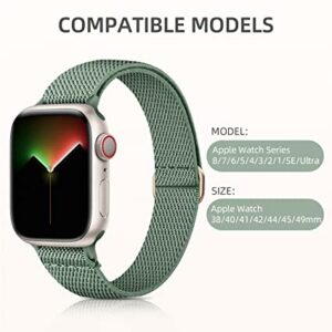 Charlam Compatible with Apple Watch Band 40mm 41mm 38mm for Women Girls, Cute Braided Stretchy Strap Comfortable Thin Elastic Nylon Wristbands for iWatch SE Series 8 7 6 5 4 3 2 1, 38 40 41 mm, B