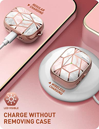 i-Blason Cosmo Designed for Airpods Pro 2 Case & Airpods Pro Case, 360° Protective Stylish Case Cover (2019/2022) Compatible with Apple AirPods Pro (Marble)